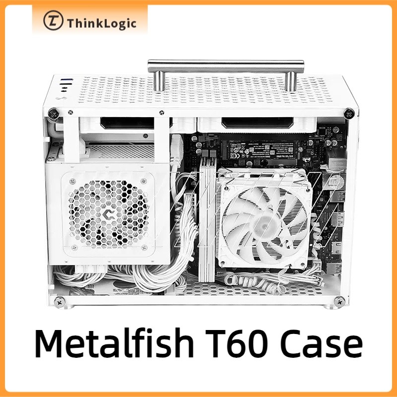 METALFISH T60 ITX Chassis Mini Long Graphics Card Portable Portable ...