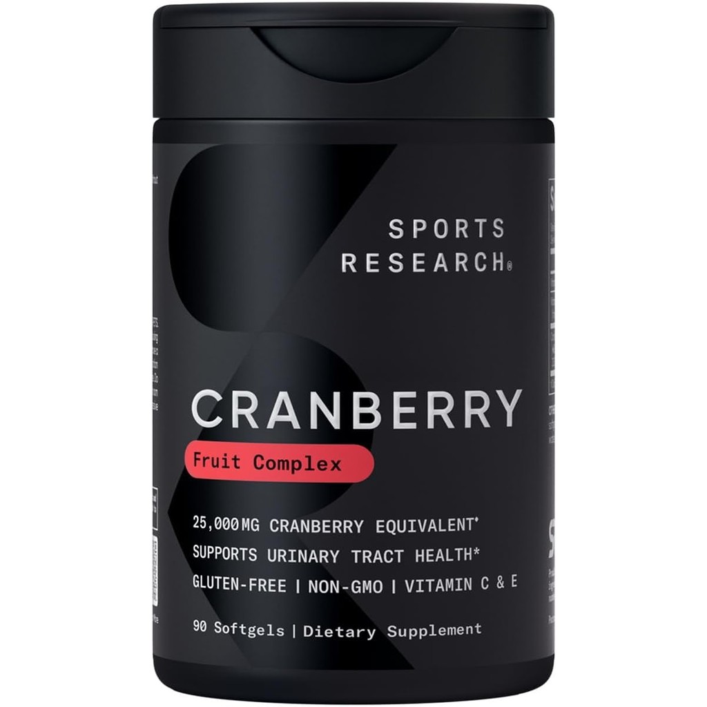 Sports Research Cranberry Fruit Complex Supplement - Softgels for ...