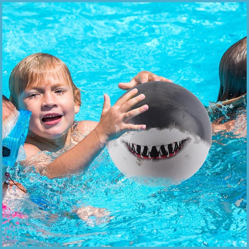 Water Ball Shark Shape Water Ball Toy Anti-Crack Soft Balloon for Beach ...