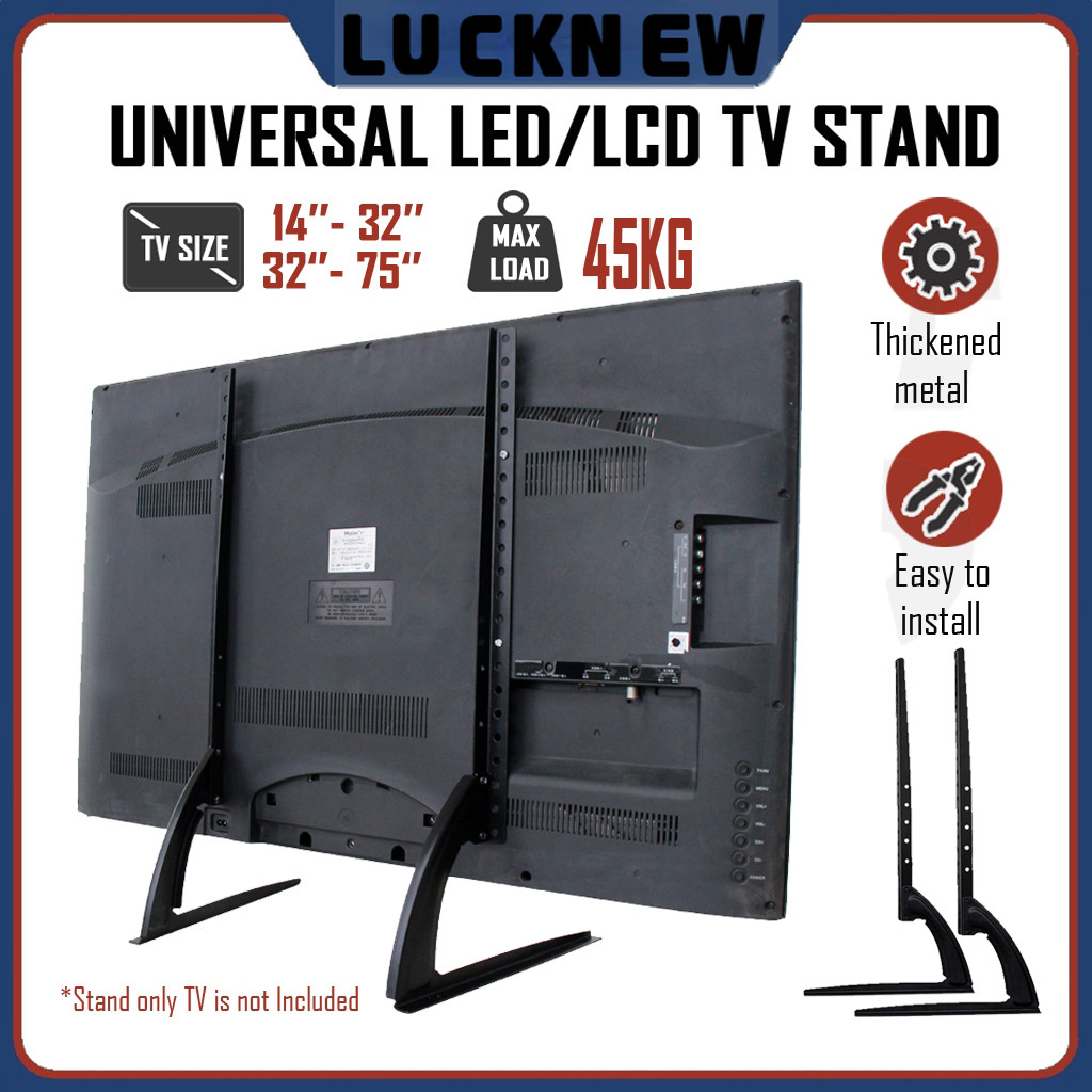 Universal Kaki Tv Stand 14-42 / 32-75 Inch Samsung LG Sharp Adjustable ...