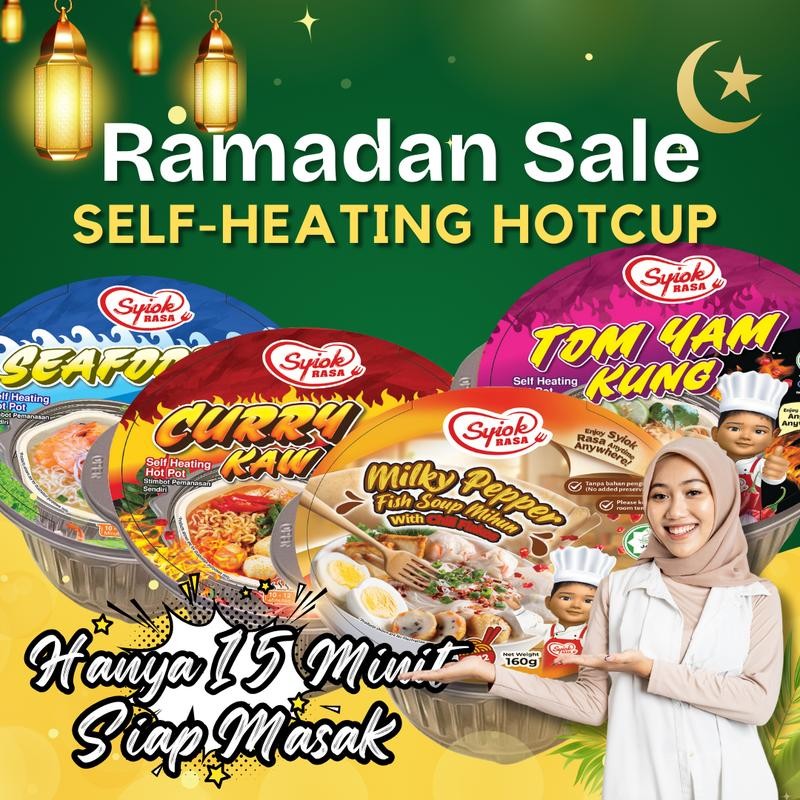 Syiok Rasa [HALAL PRODUCT] TomYam Kung/Curry Kaw/Soup/Milky Pepper Fish ...