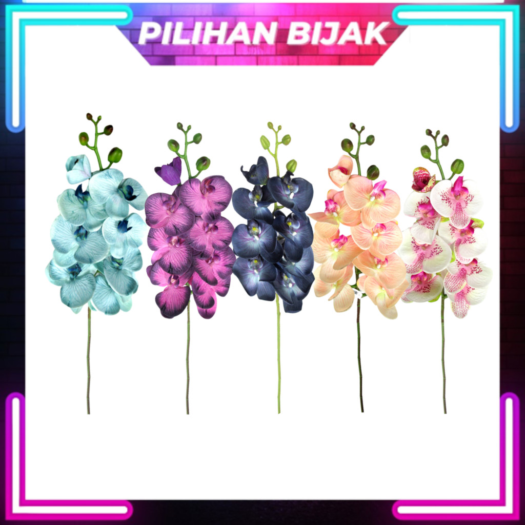 Super Premium Latex Butterfly Orchid Orkid Latex Bunga Hiasan Orkid X 8 ...