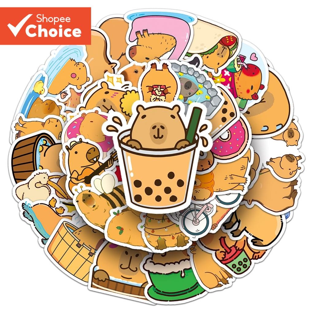 10/50 pcs stickers capybara capybara capybara diy/waterproof/ornament ...