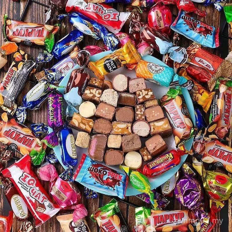 Russian Flavor Candy Chocolate Various Flavors Mixed Chinese New Year ...