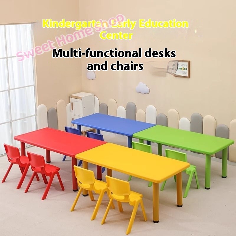 Kindergarten Rectangular Kid Study Table Kids Study Table Kids Chair ...