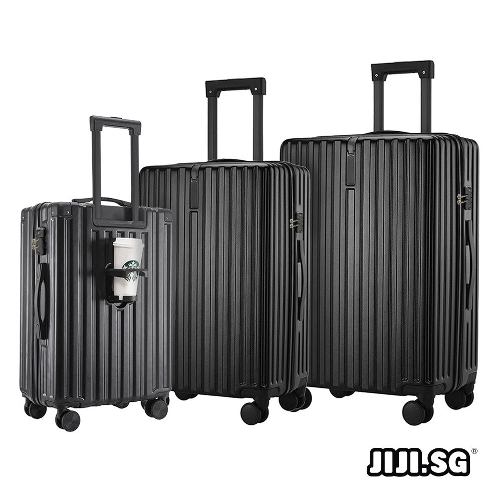 JIJI SG MAZON ZOIA Luggage with cup holder / Zipper / TSA Lock ...