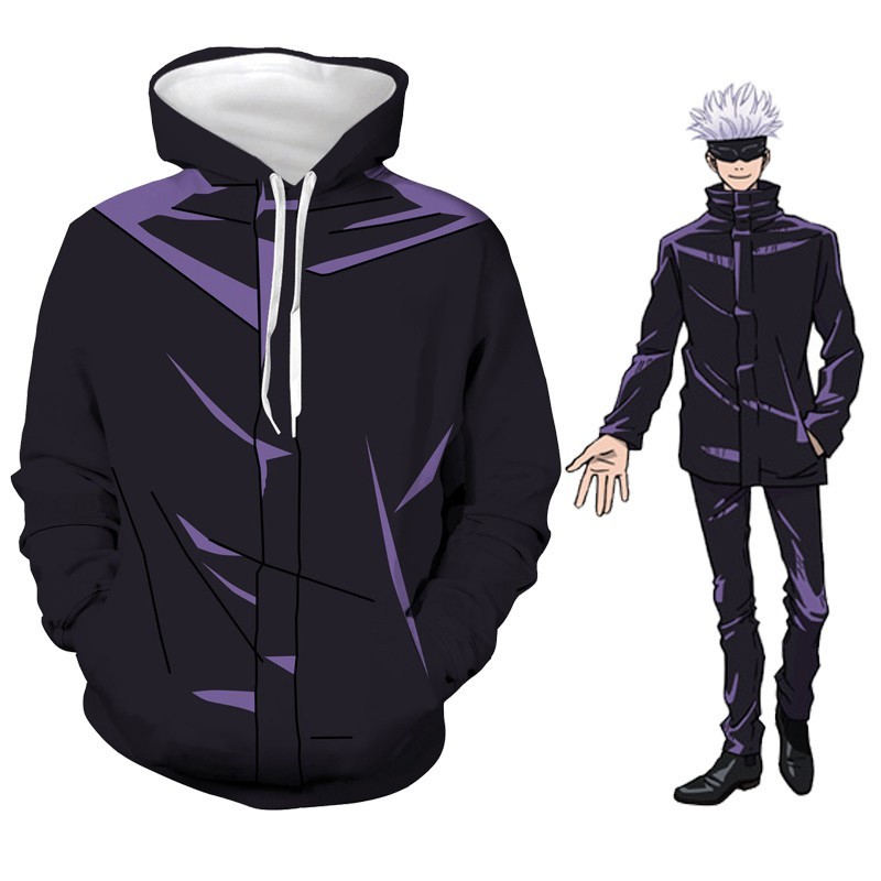 Jujutsu Kaisen Yuji Itadori Gojo Satori Cosplay Hoodie 3D Printed ...