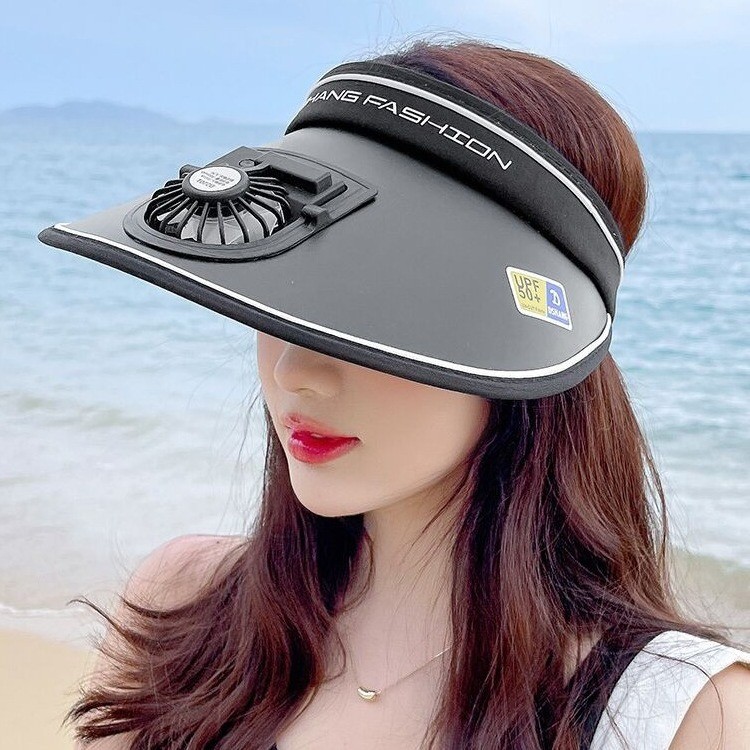 Anti-Ultraviolet Rechargeable Fan Hat Ladies Sunshade Sunscreen Summer ...