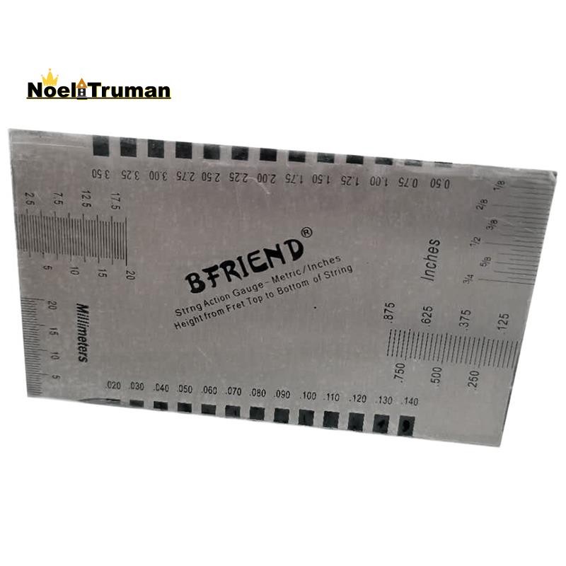 String Action Gauge Ruler, Guitar Set Up Tool Kit for Electric Bass and ...