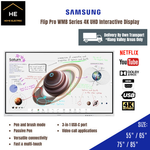 Samsung 55" / 65" / 75" / 85" INCH WM85B Flip Pro WMB Series ...