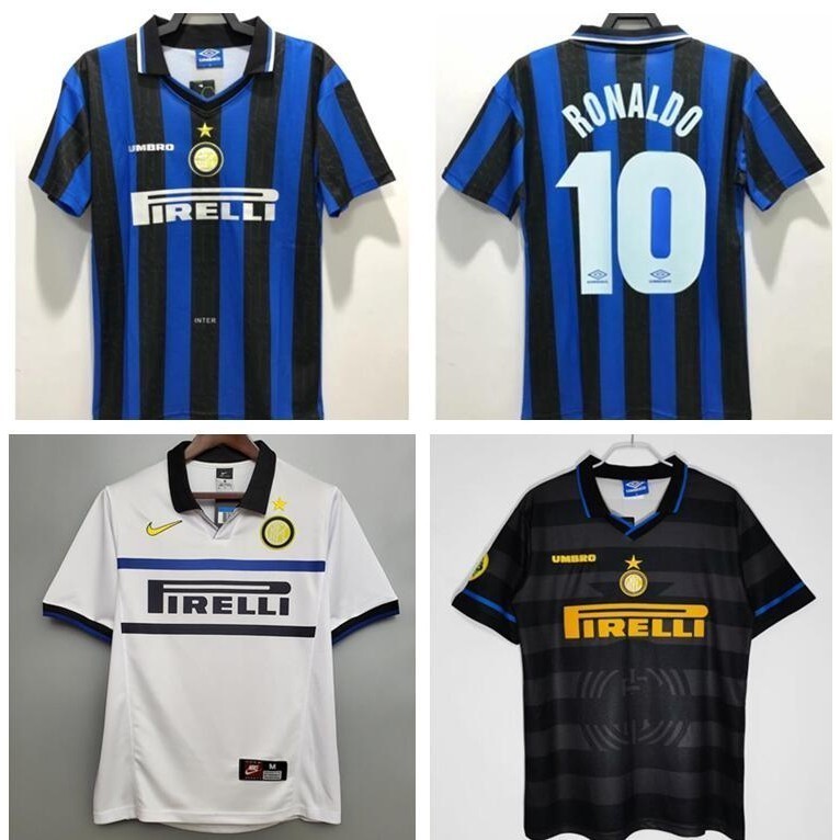 97-98 retro Inter Milan football shirt Home and Away Soccer Jersey ...