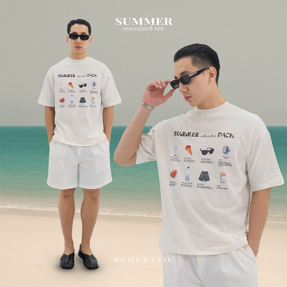 RUDEBASIC - Summer Oversized Tee | Heavy Weight | Shopee Malaysia