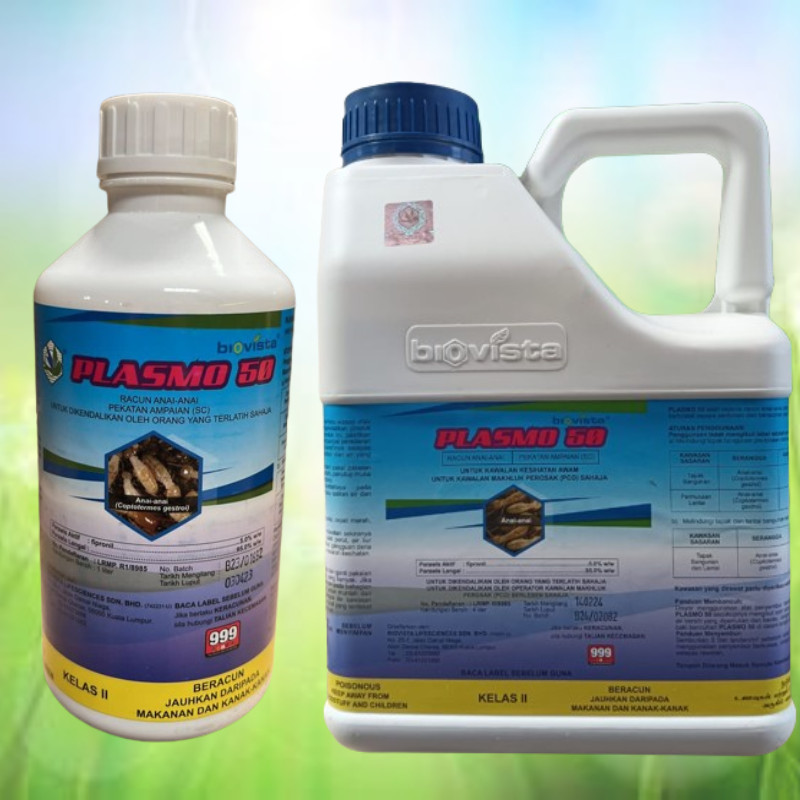 [ORIGINAL] 1L 4L PLASMO 50 /Fipronil 5% BIOVISTA RACUN ANAI-ANAI TIDAK ...