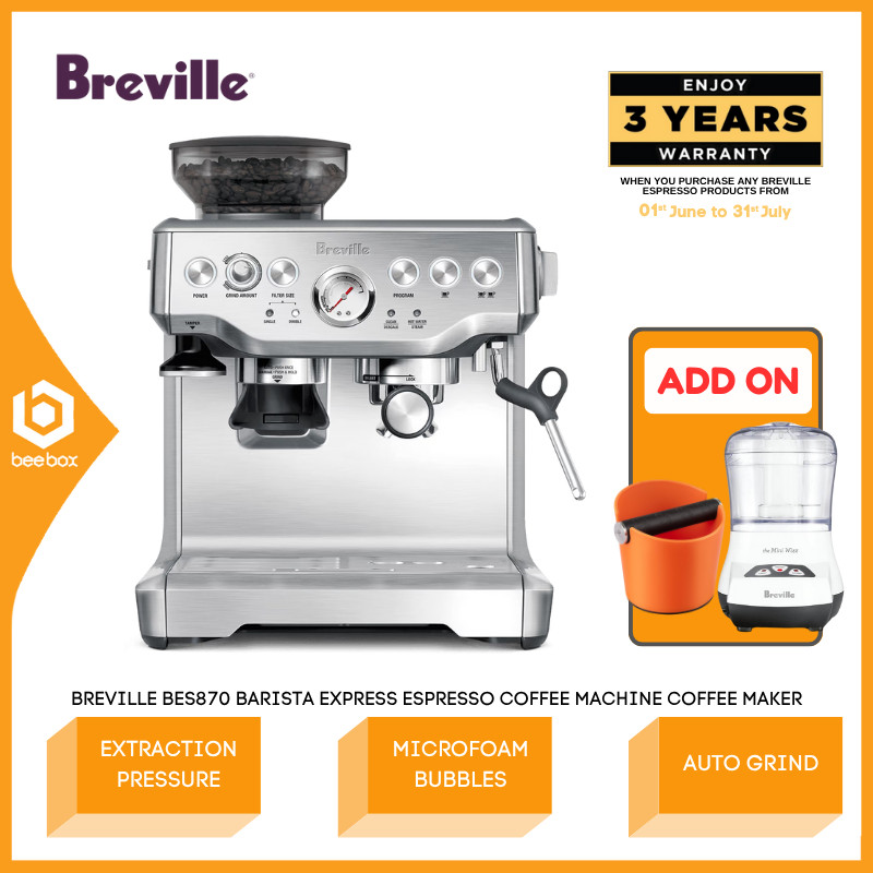 Breville BES870 Barista Express Espresso Coffee Machine Coffee Maker ...