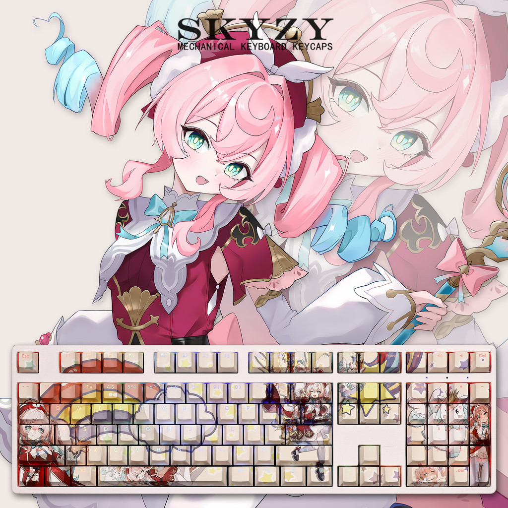 Hyacine Keycaps Cherry Profile Honkai Star Rail Hyacinthia TKL ...