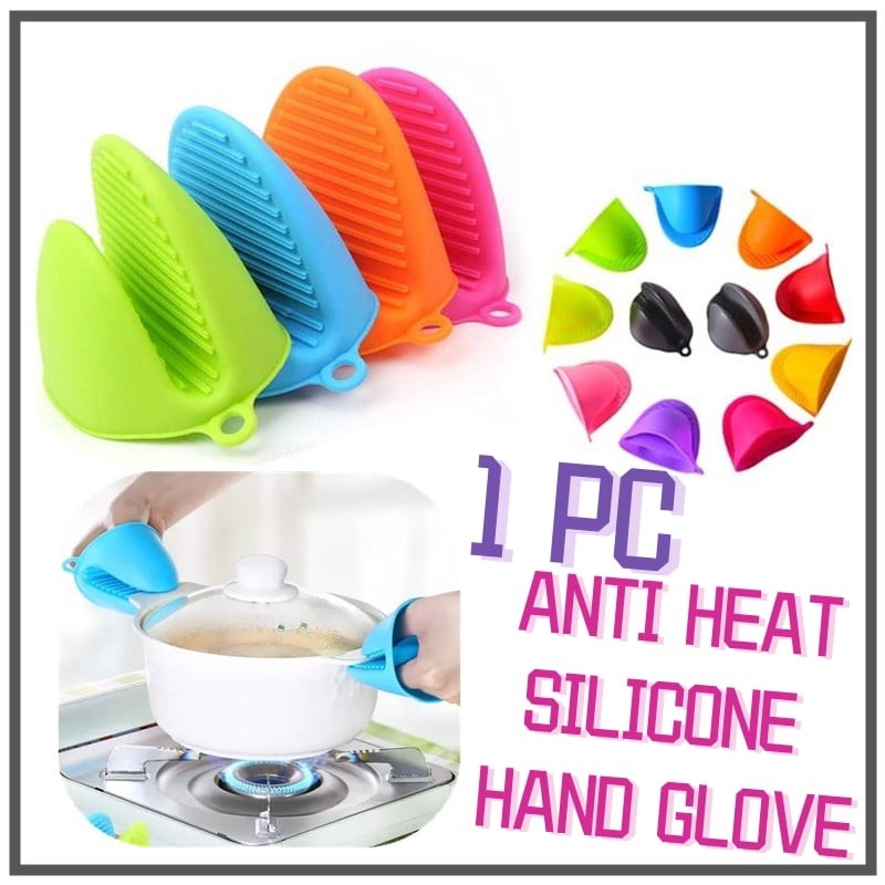 (1 PC) Colorful Anti Heat Silicone Hand Glove Anti-slip Kitchen ...