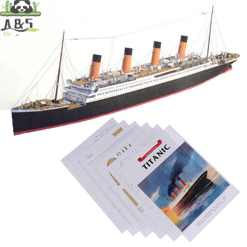 [A&S Jun] 1:400 DIY Handcraft Titanic Ship 3D Paper Model Sets Toys {my ...