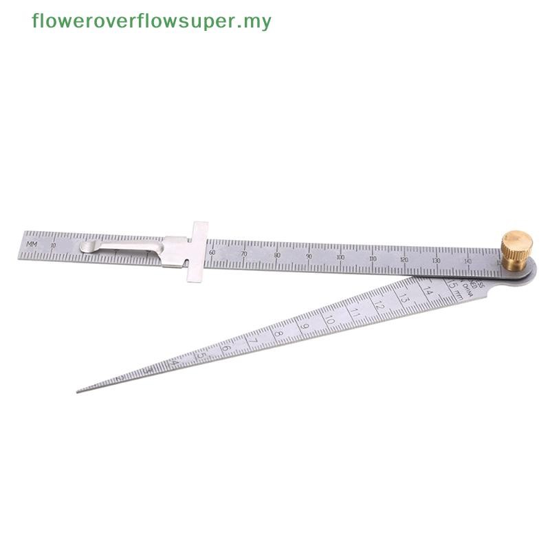 FSMY Wedge Taper Ruler Stainless Steel Welding Taper Feeler Gauge Depth ...