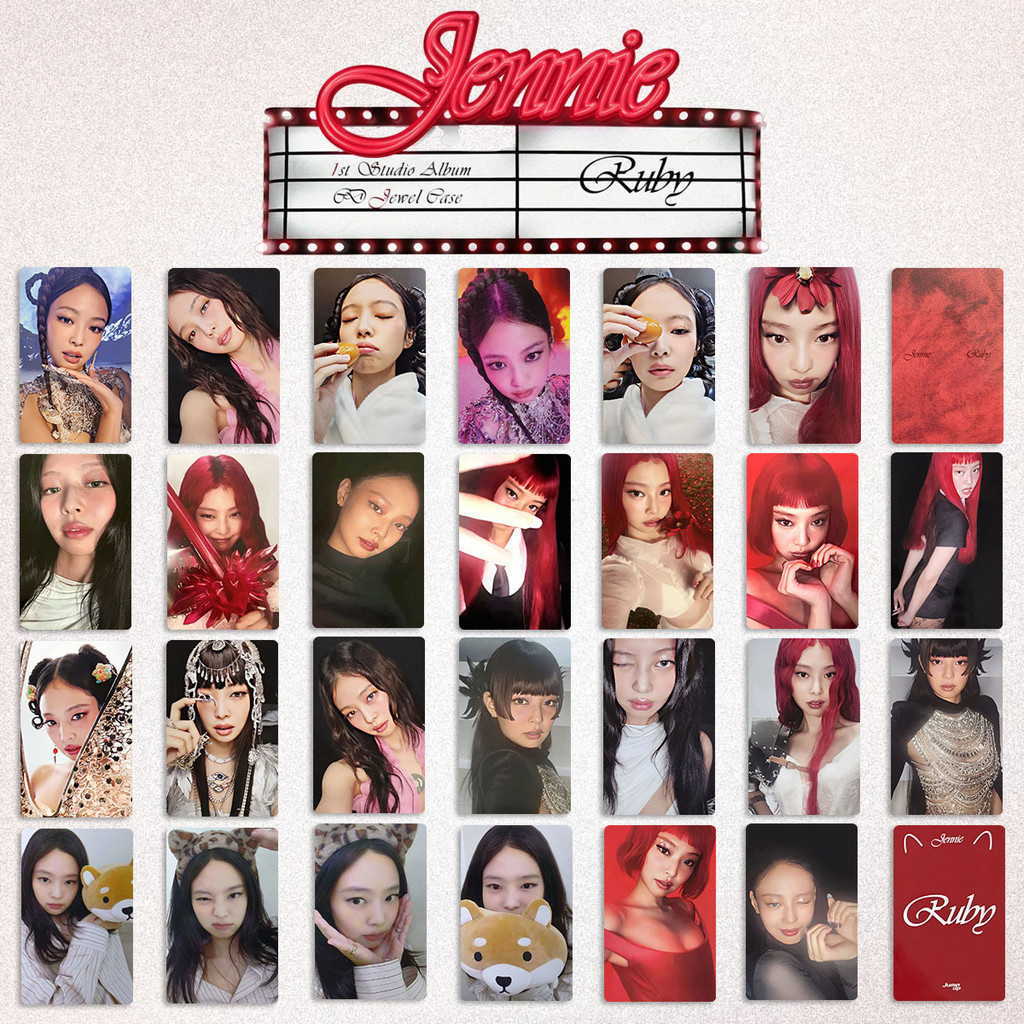 BLACKPINK Ni JENNIE Kim Jenny RUBY Album Card Special Gift Card Lucky ...