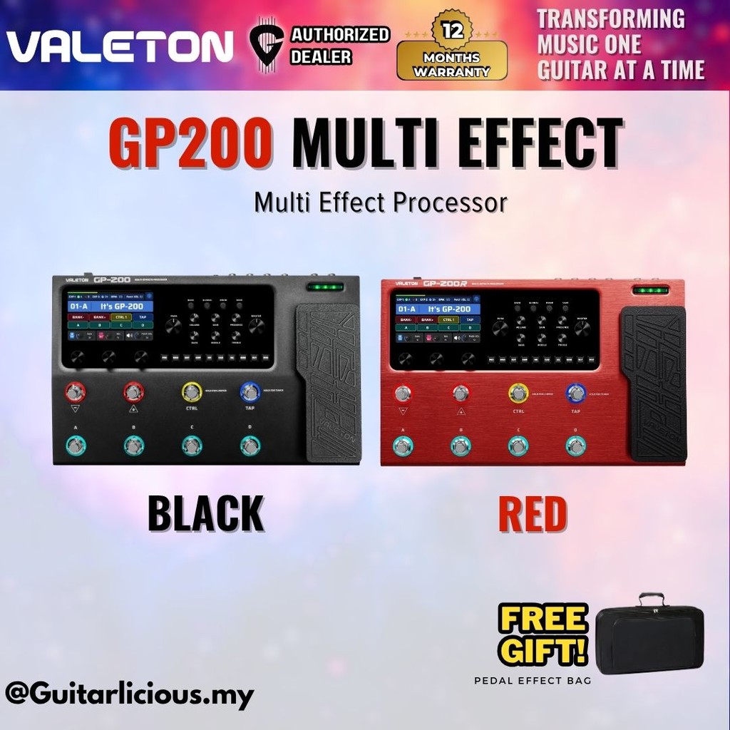 Valeton GP-200 Multi-Effects Processor Pedal Effects ( GP200 / GP 200 ...