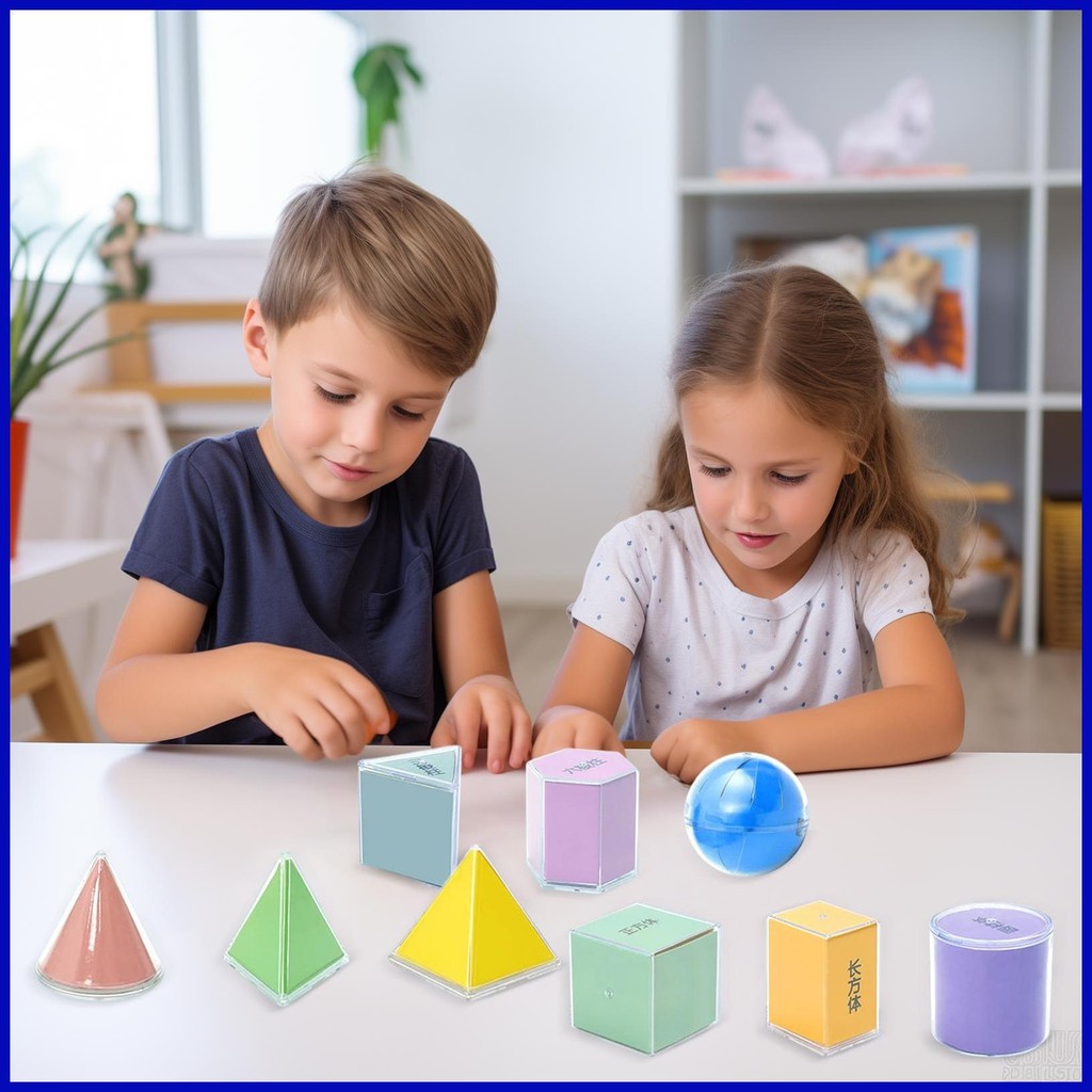 3D Shapes for Teaching 3D Colorful Pattern Blocks Solid Funny Classroom ...