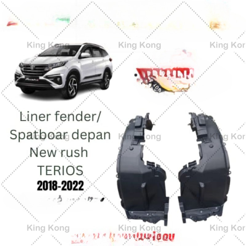 New FOR TOYOTA Rush Terios 2018 2019 2021 2022 FRONT Fender Liner Front ...