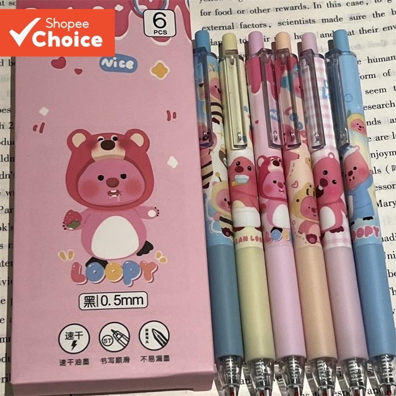 Cartoon Loopy Press Pen Neutral Pen Cute Girl Heart Sex Pen Student ...