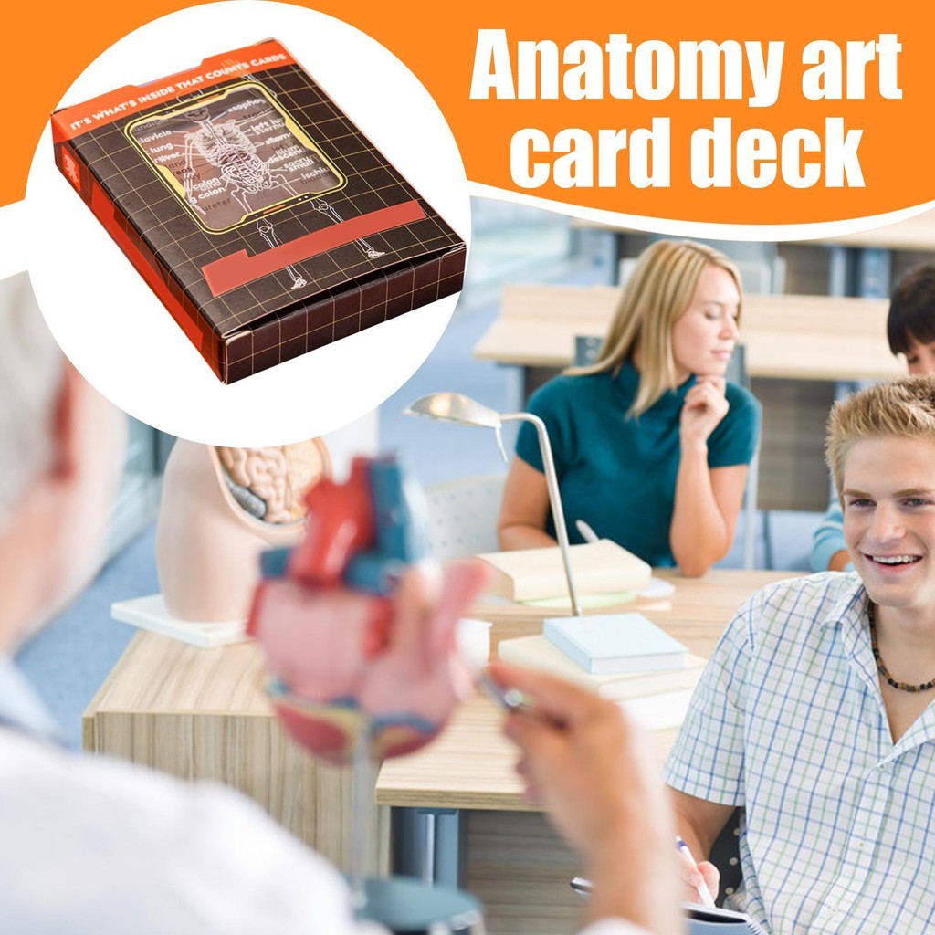 The Body Deck Cards Anatomy Playing Cards 3D Funny Educational Learning ...