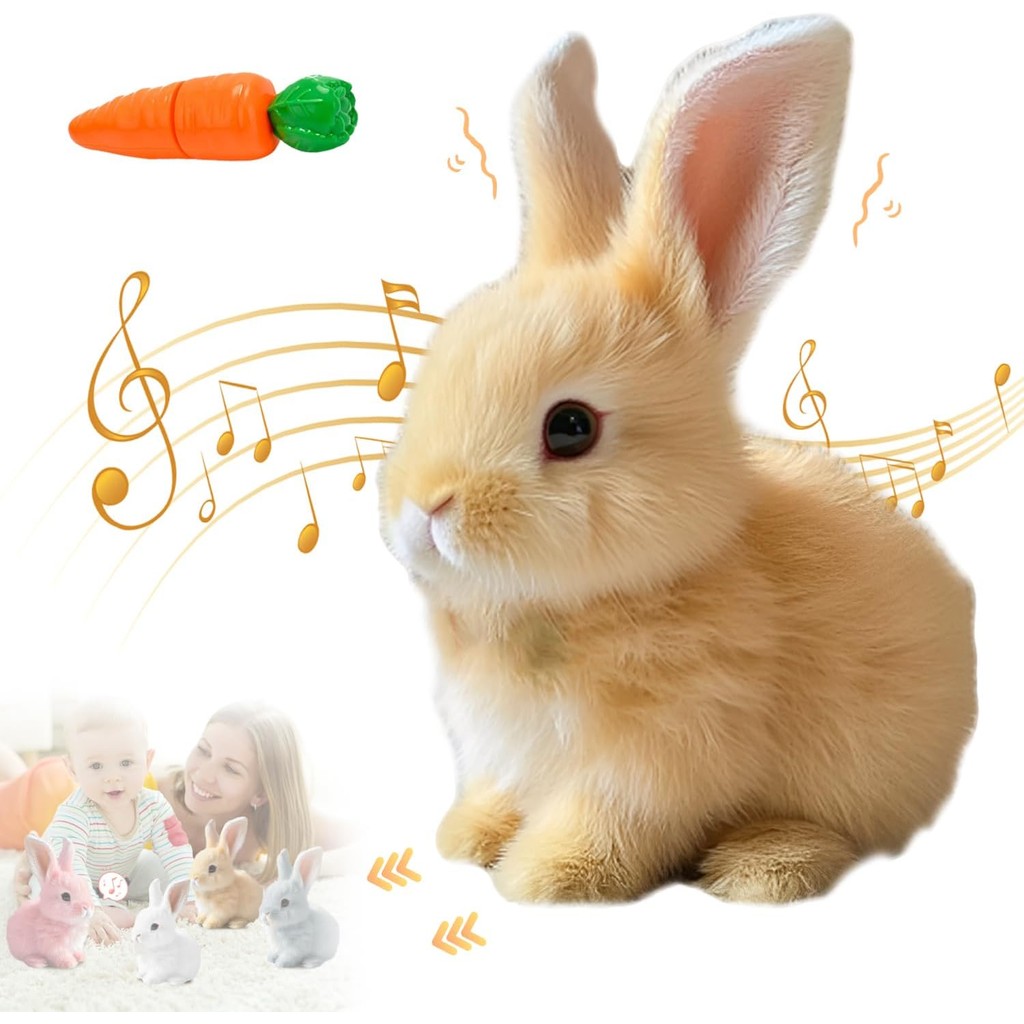 Easter My Realistic Bunny Toy, 2025 New Interactive Realistic Bunny ...