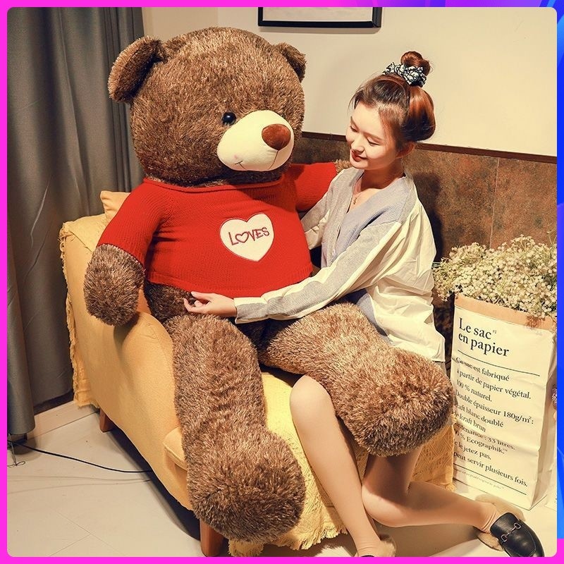 (Ready Stock) big teddy bear for girl human size teddy bear 4ft human ...