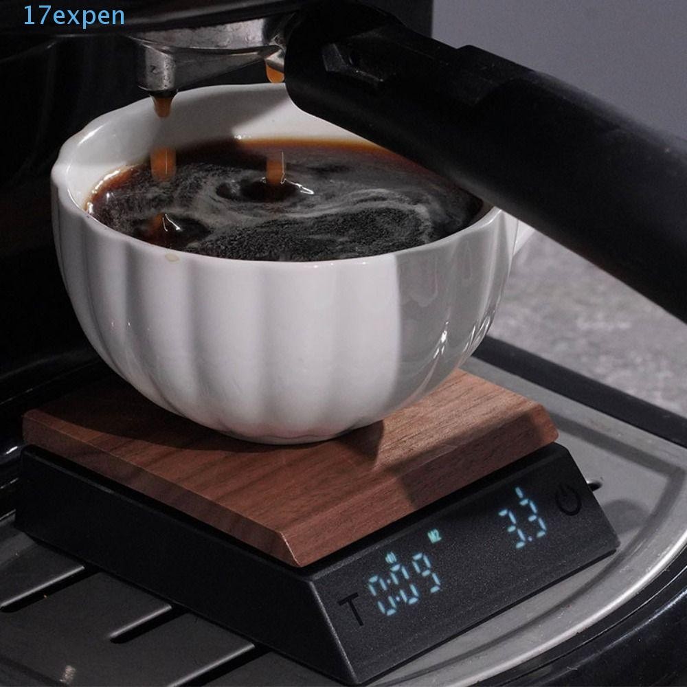 EXPEN Mini Wooden Tea Scale, Walnut Wood LED Electronic Tea Scale ...