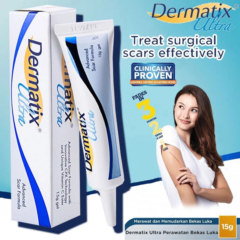 DERMATIX ULTRA ADVANCED SCAR FORMULA 15G GEL Reduce Deep Scars | Shopee ...