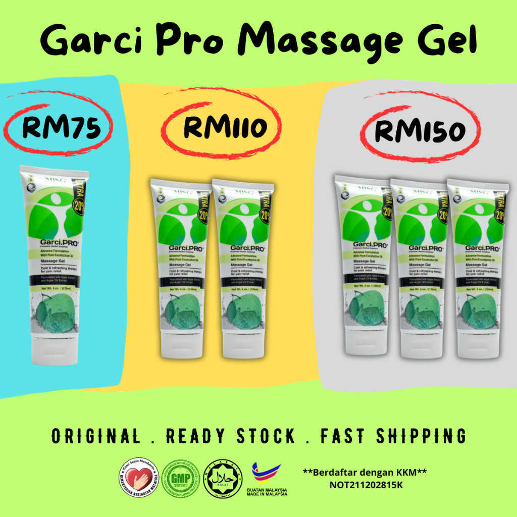 GARCI PRO MASSAGE GEL [ORIGINAL & READY STOCK] ADVANCE FORMULATION WITH ...