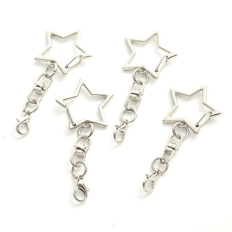 Custom Metal Star Keychain DIY Comic & Celebrity Accessory Handmade ...