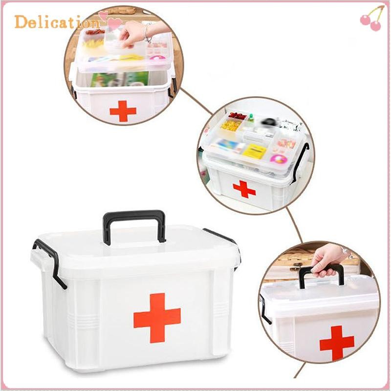 Delication Multifunctional Plastic All-in-One Medicine Organizer ...