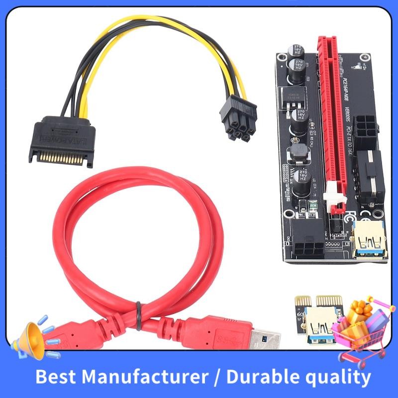 【NEW】VER 009S PCIE Riser 1X to 16X Graphics Extension Card for GPU ...