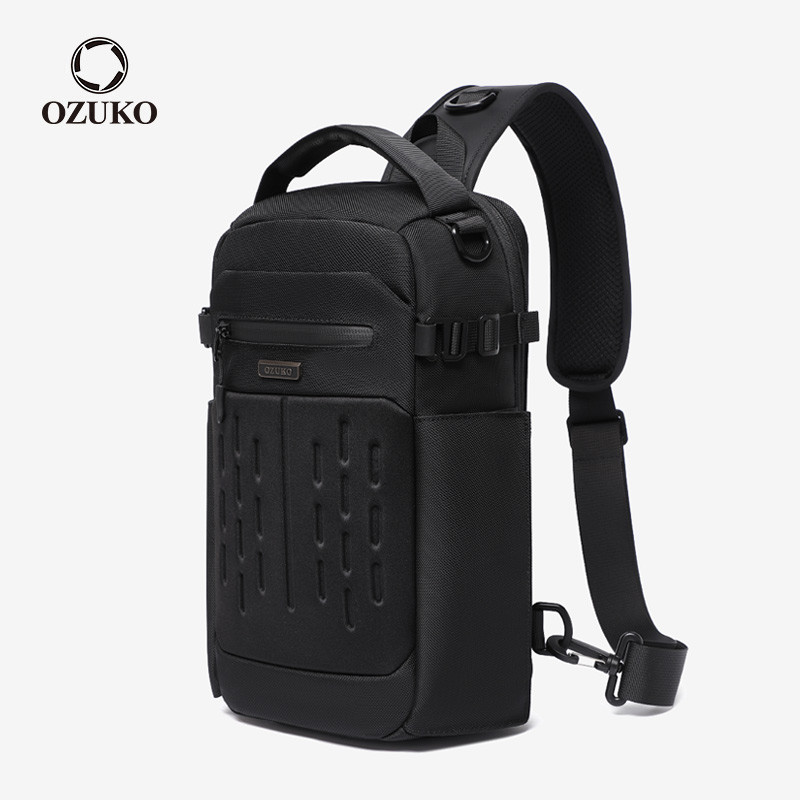OZUKO Fashion Shoulder Bag Waterproof Outdoor Multi-Pocket Sling ...