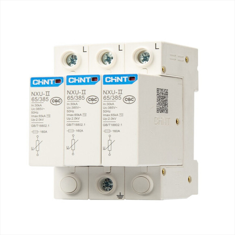 NXU lightning Surge Protector 3P 40KA Power Surge Arrester Household ...