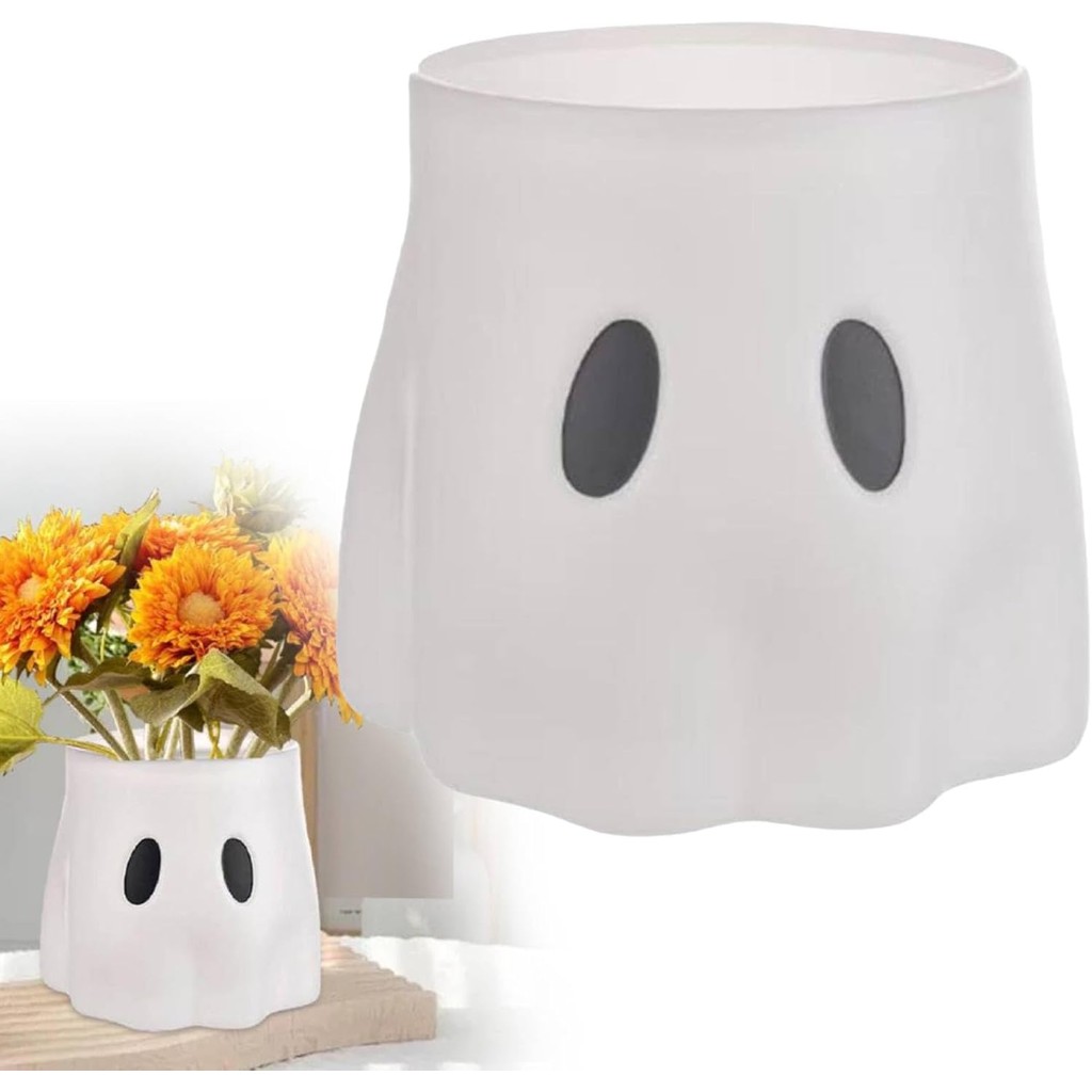 Ghost Bucket Vase - 4-in-1 Ghost Planter Pot, 2025 New Cutest Ghost ...