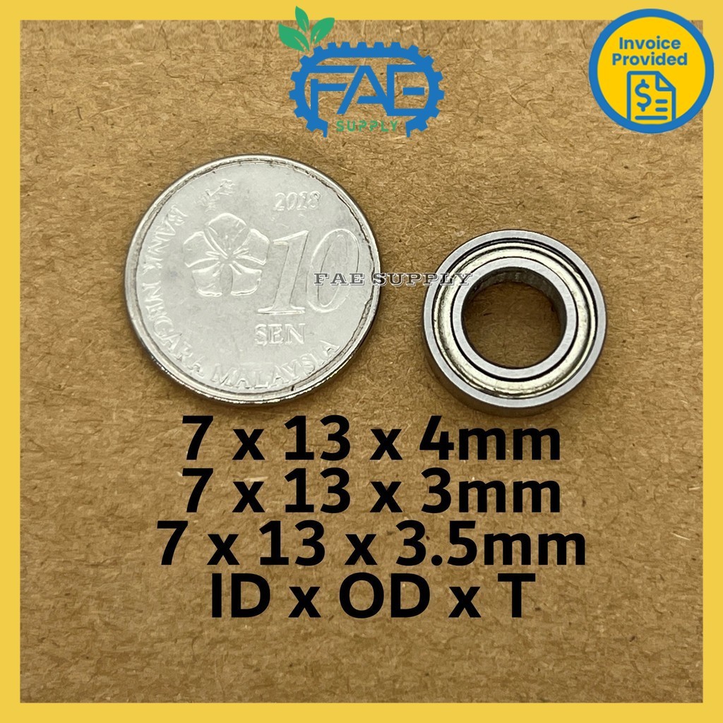 Bearing MR137 ZZ 7x13x4mm MR137K3 ZZ HQ MR137K3 OP 7x13x3mm MR137K3.5 ZZ 7x13x3.5mm | Shopee ...