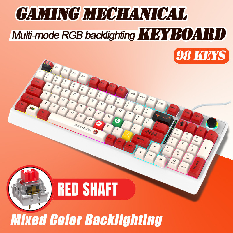 Multi-color Cream Keyboard Mechanical Gaming Keyboard 75% Hot Swap Keys ...