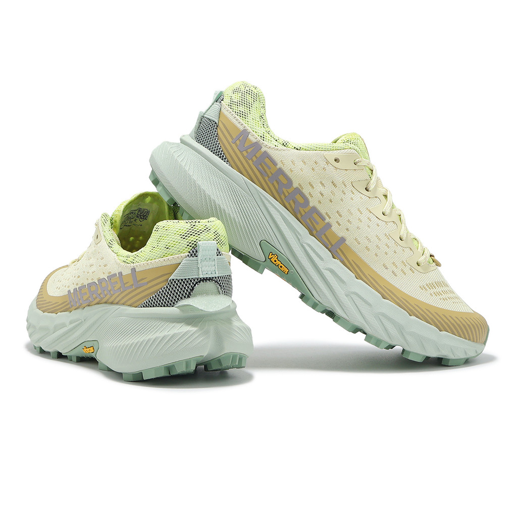 Merrell Cross Country Running Shoes Agility Peak 5 Women's Yellow Green ...