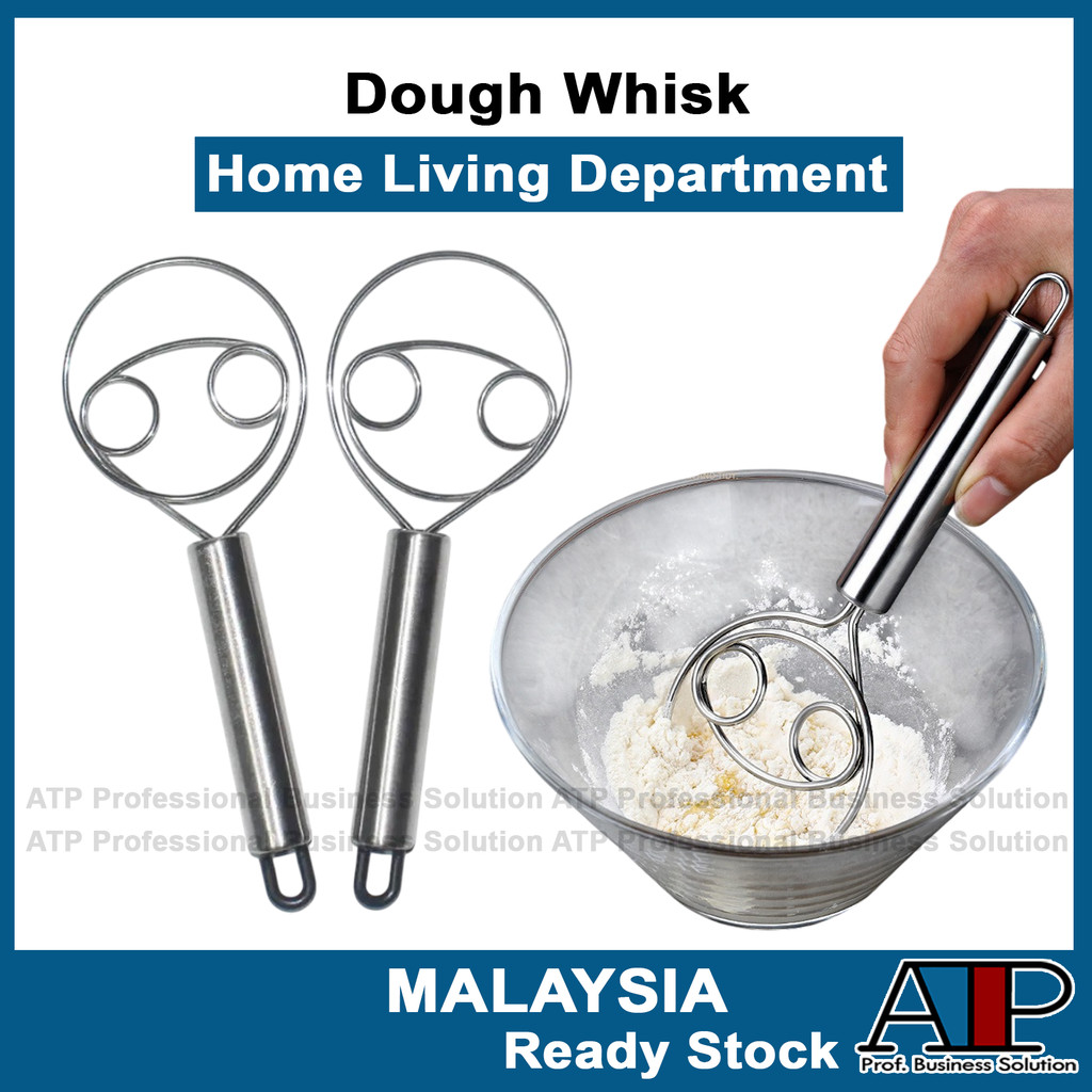 Pantry🍳Flour Dough Whisks Hand Mixer Stainless Steel Handheld Mixer ...