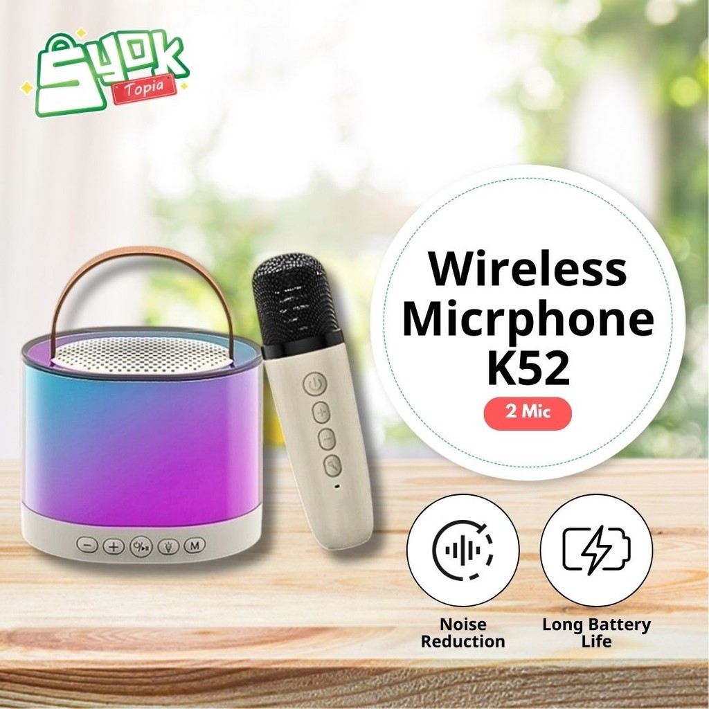 K52 Karaoke Bluetooth Microphone Home KTV Karaoke Machine Dual ...