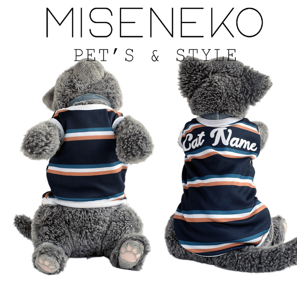 HIJAU Cute Cat Clothes with Green Stripe Motif [CAN CUSTOM YOUR CAT'S ...