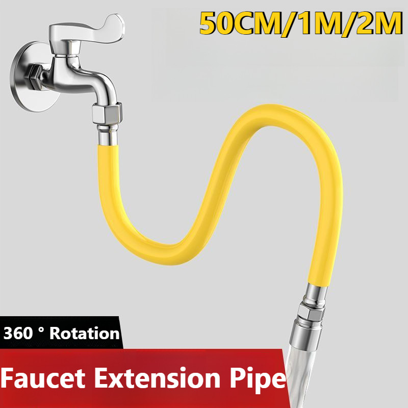 Faucet Extension Pipe With Universal Connector Faucet Extender Extended ...