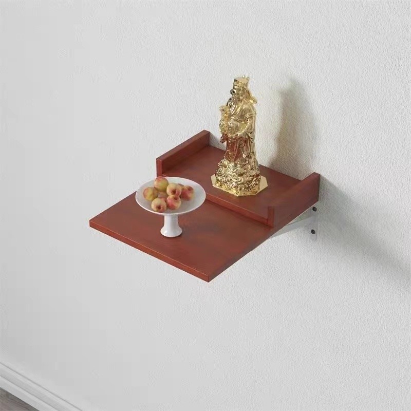 Wall-Mounted Buddhist Niche Cabinet Shrine Worship God of Wealth ...