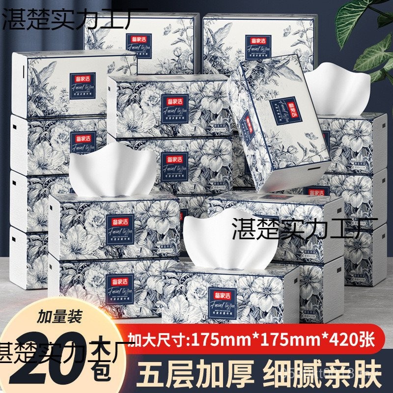 Jiajie Affordable Facial Tissue with Family Big Bag Upgraded Version ...