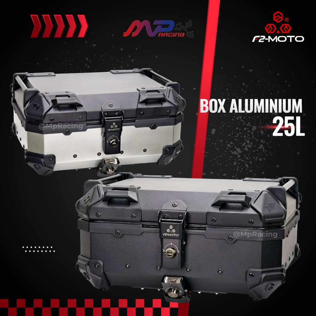 F2-Moto 25L Aluminium Top Box,Motorcycle Box Premium | Shopee Malaysia