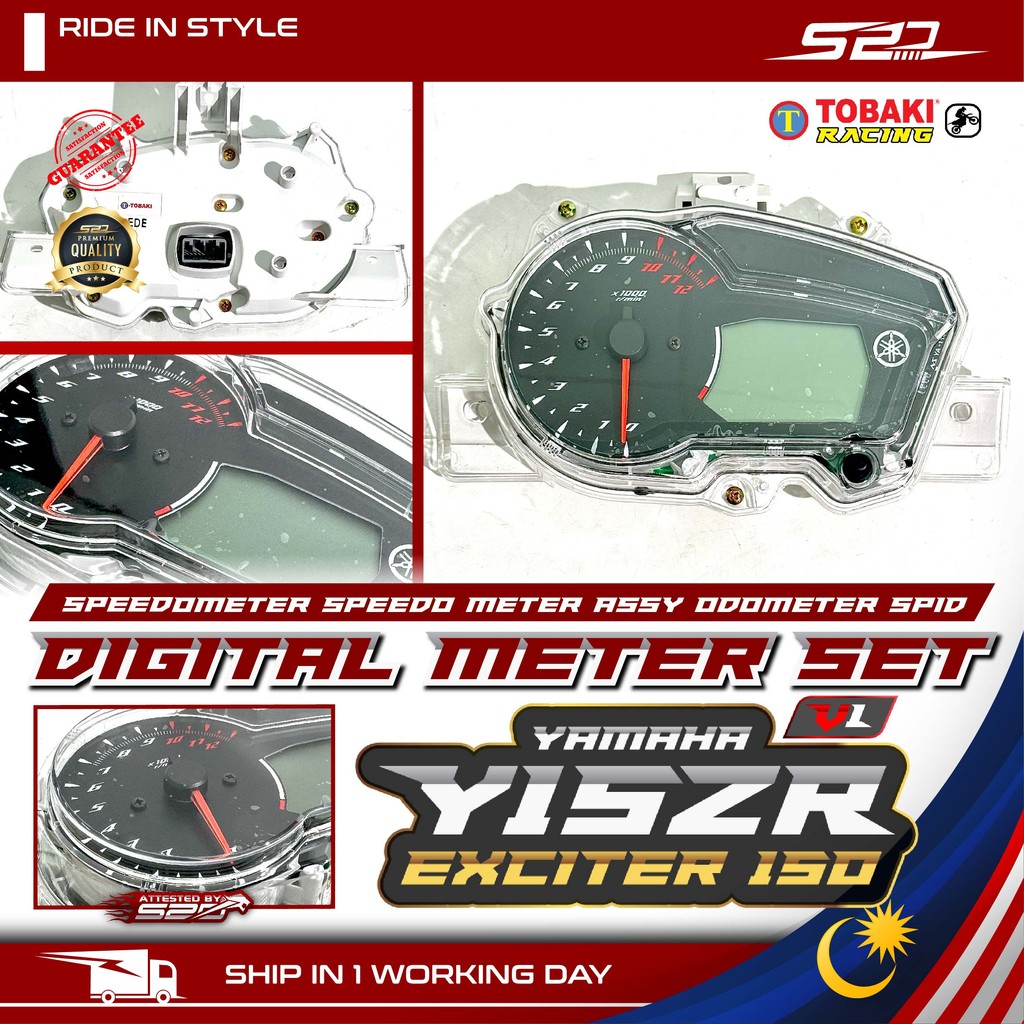 Digital Meter Set TOBAKI Y15 V1 Y15ZR EXCITER 150 Speedometer Speedo Meter Assy Odometer Spid ...